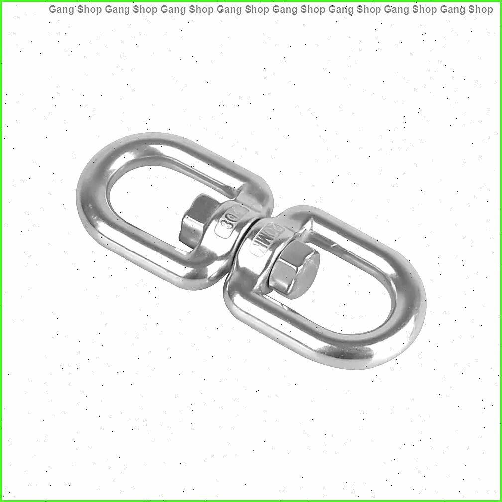 Двойной вертлюжный крюк с ушком из нержавеющей стали, кольца поворотные для морских швартовок, 4 мм, прочное крепление