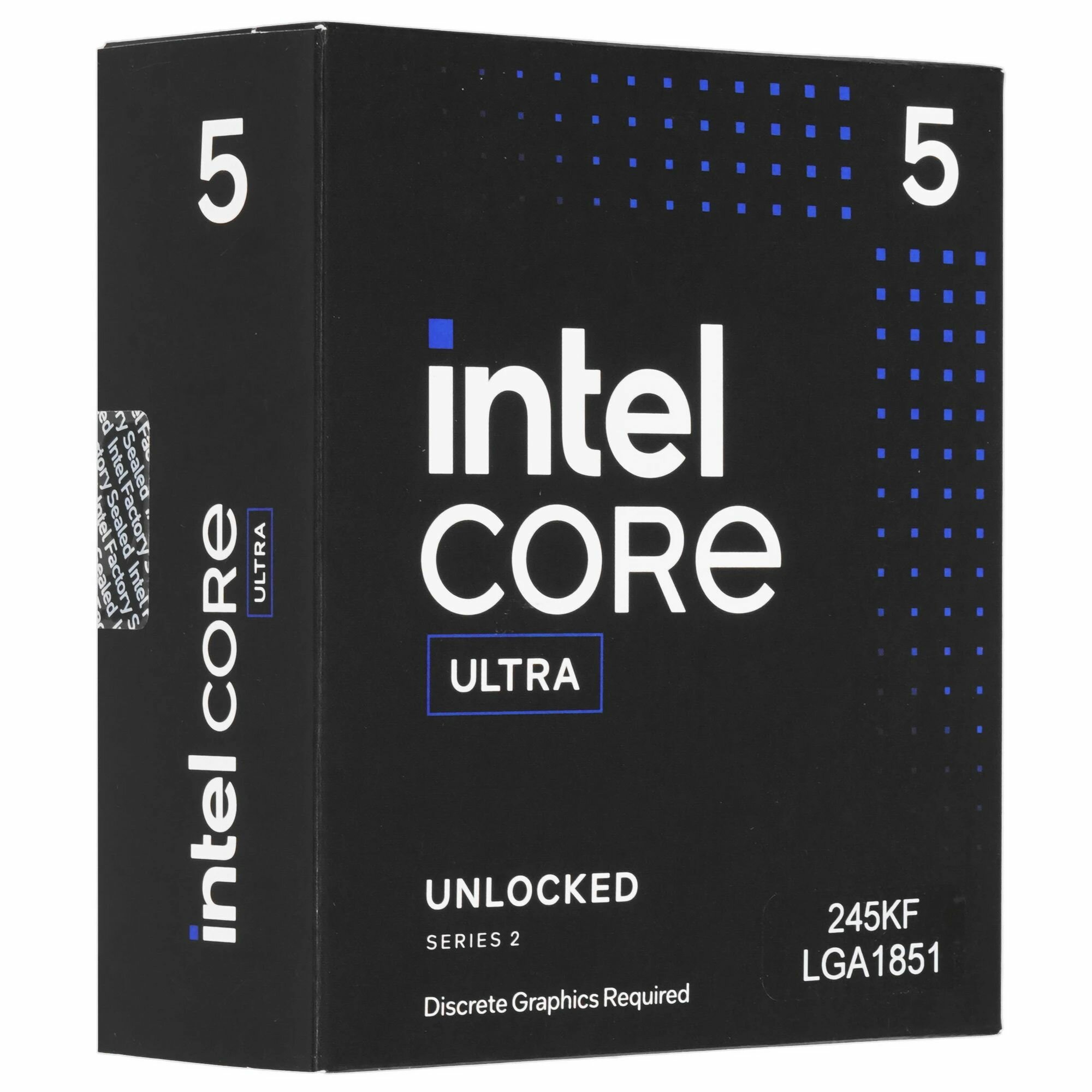 Процессор Intel Core Ultra 5 245KF, LGA1851, (4.2-5.2GHz/14-14 cores), DDR5-6400 max 192Gb, TDP 125W, BOX (BX80768245KF)