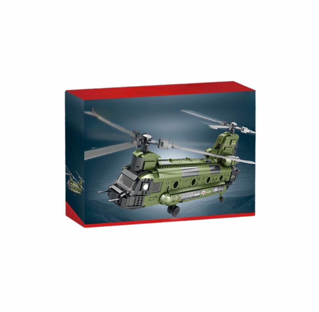 Конструктор "CH-47", вертолет, транспортный, от 14 лет, 1000 деталей, совместим с LEGO