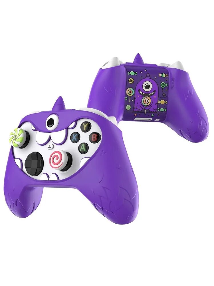 PlayVital чехол MonoEye Monster для Xbox Series X/S, милый силиконовый антискользящий кейс с накладками и стикерами
