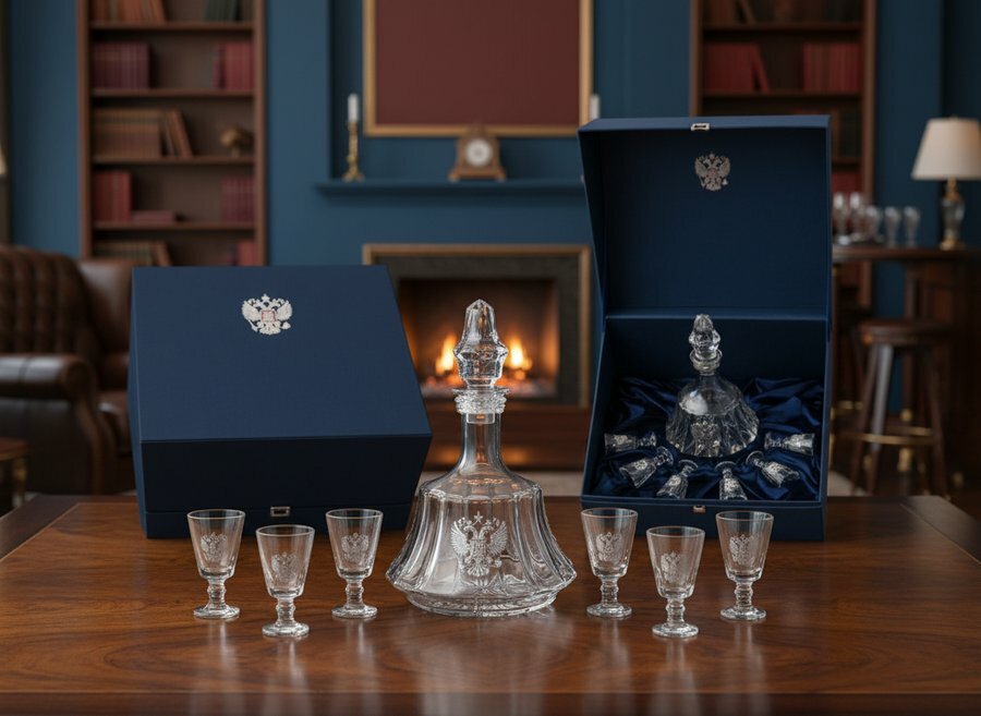 Хрустальный набор для водки Губернатор