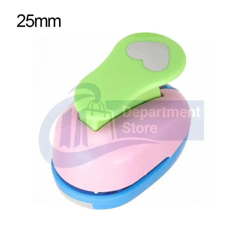Дырокол для бумаги 25мм Heart Shape Punch, розовый