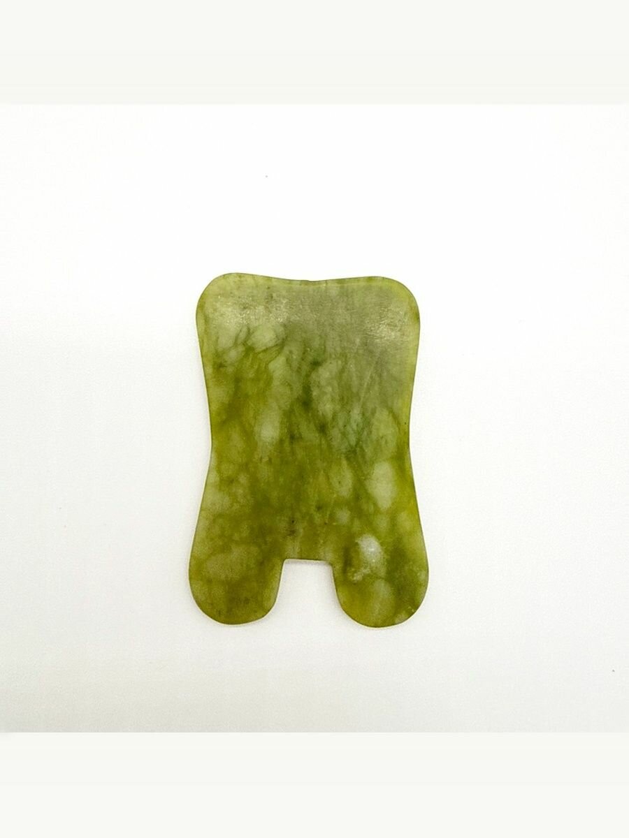 Эффективный скребок для лица из нефрита инструмент для массажа и лимфодренажа, улучшает кровообращение и тонус кожи, идеален для домашнего ухода