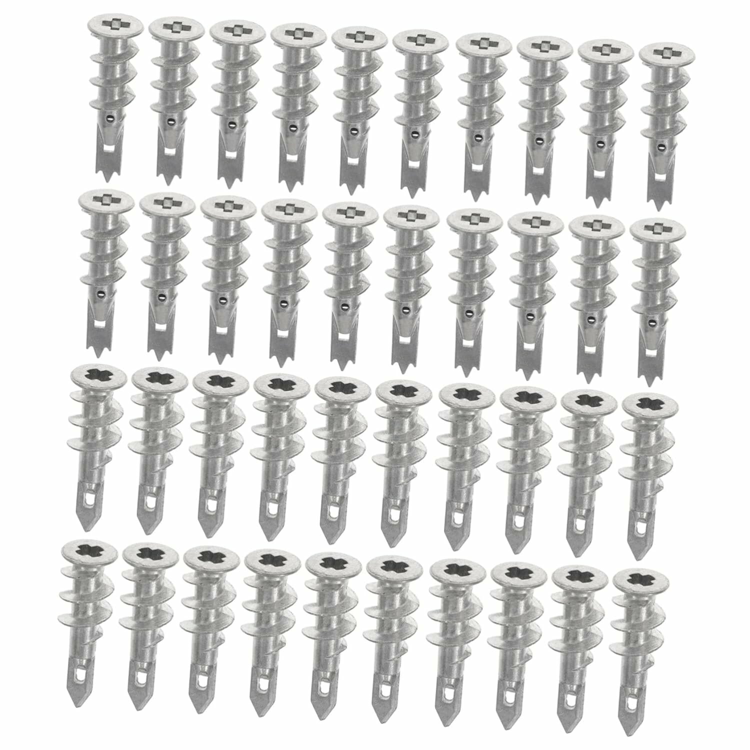 Самосверлящие анкеры для гипсокартона, различные дюбели из цинкового сплава для гипсокартона