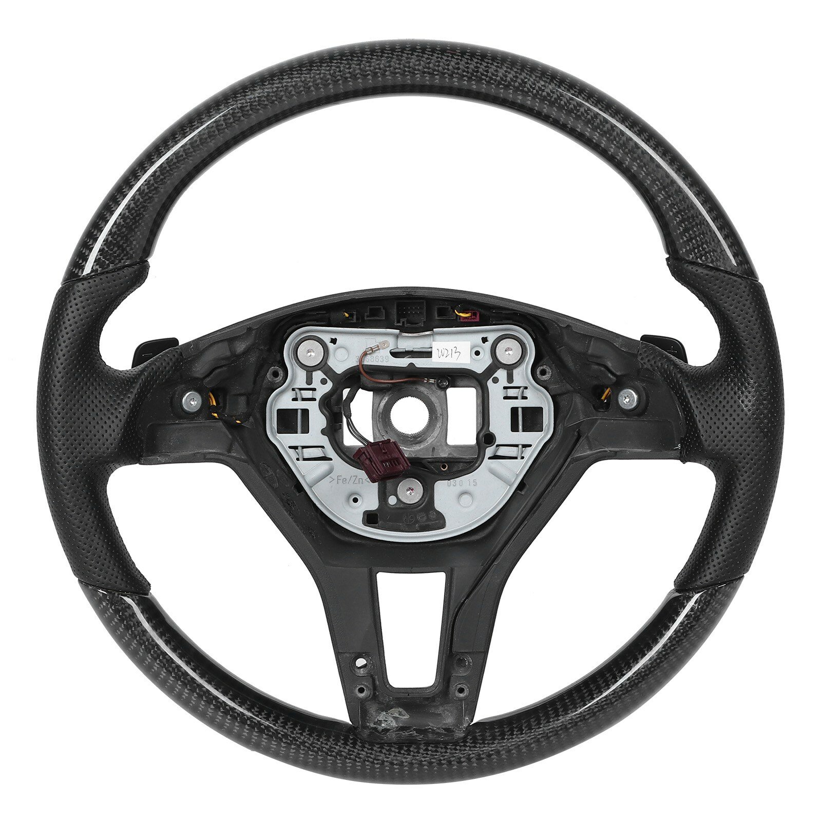 Руль кожа Nappa/карбон, черная строчка для Mercedes E-Class W213 2014-2020