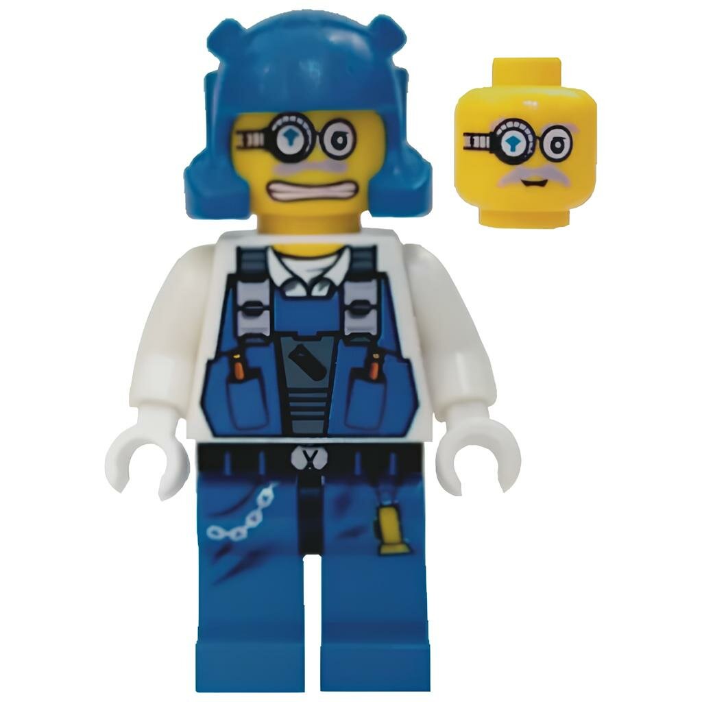 Минифигурка LEGO Power Miner - Brains pm007 U