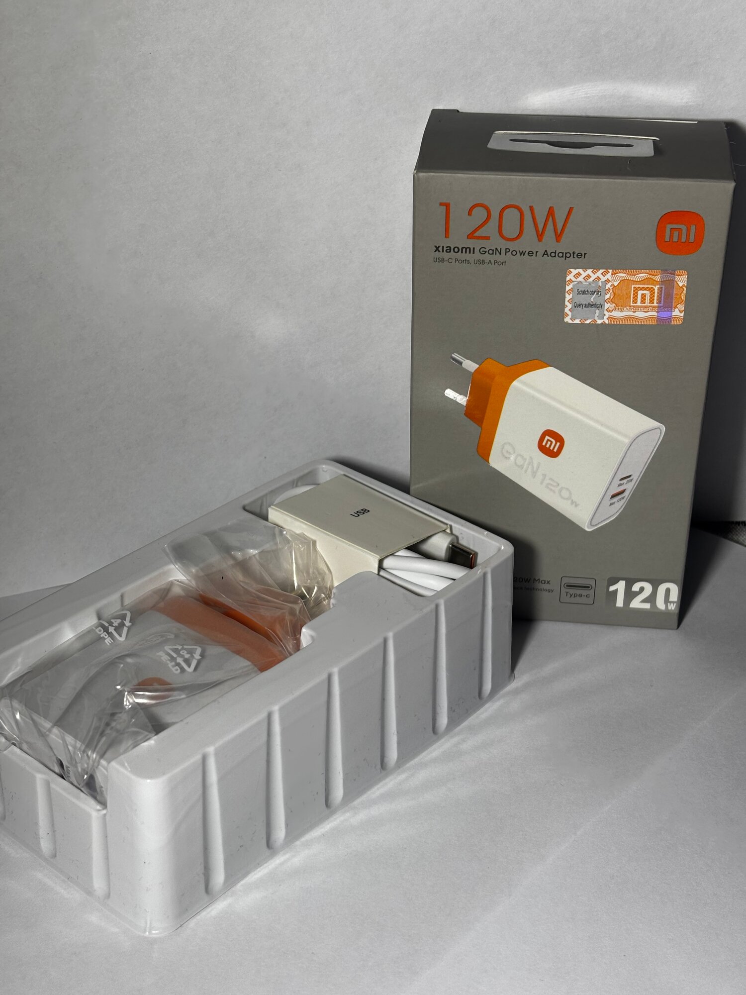 Зарядное устройство 120w для телефона с быстрой зарядкой Xiaomi/Oppo/Redmi/Samsung