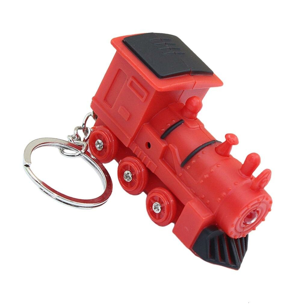 Светодиодный брелок-поезд, красный
