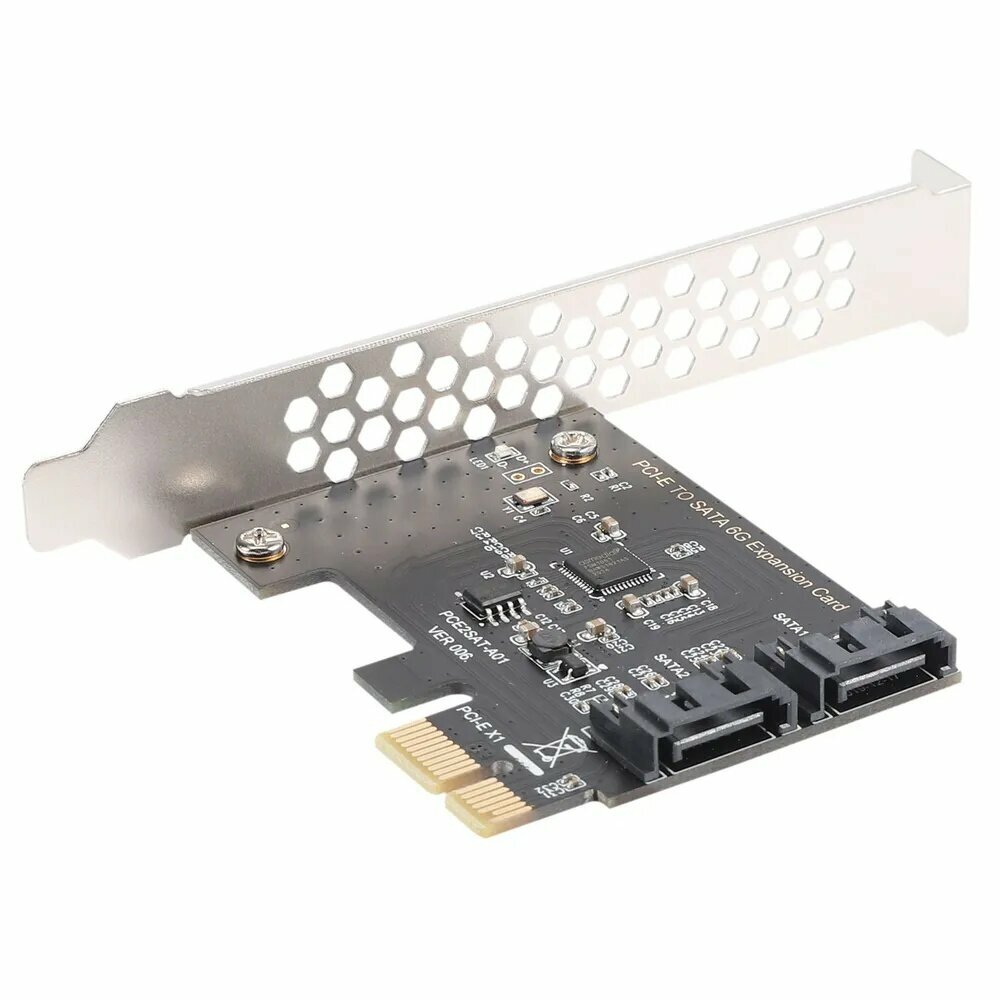 PCIe Express SATA3.0 2-портовая плата контроллера расширения SATA III 6G