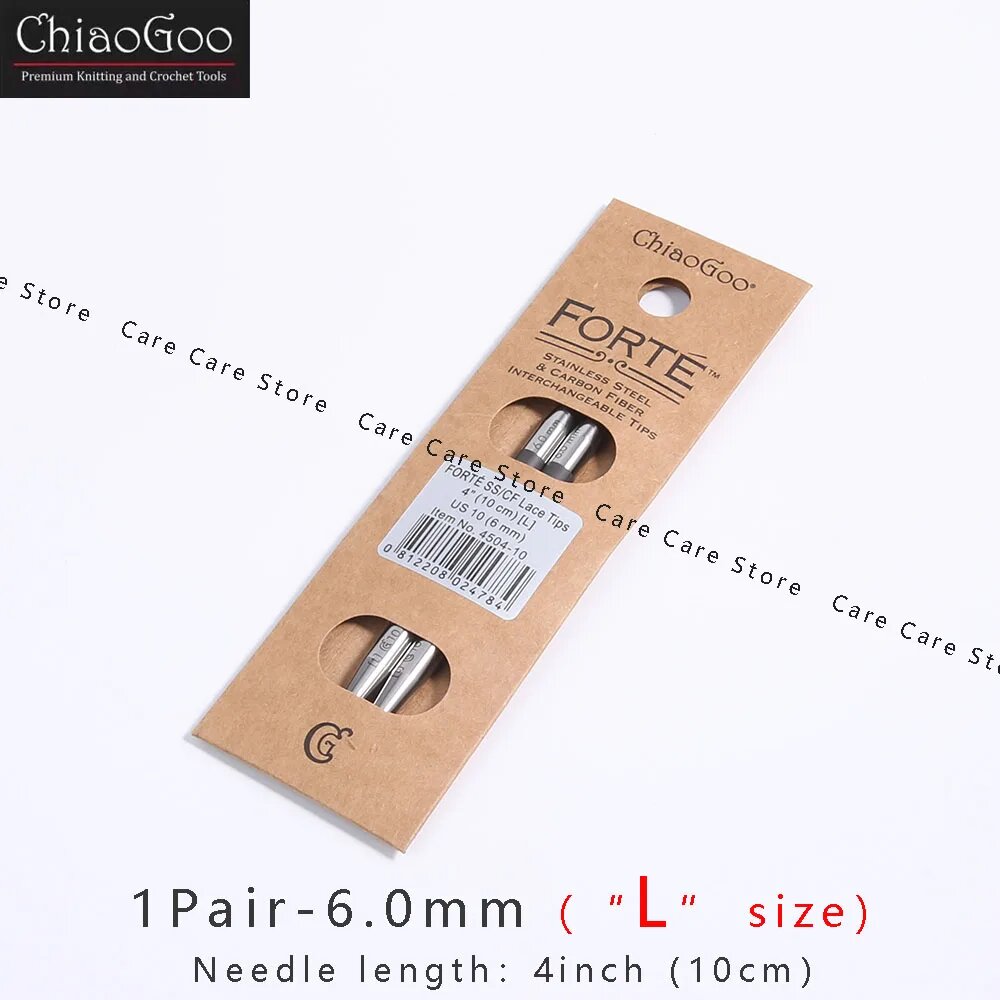 ChiaoGoo FORTE спицы 6.0mm (L) 10см