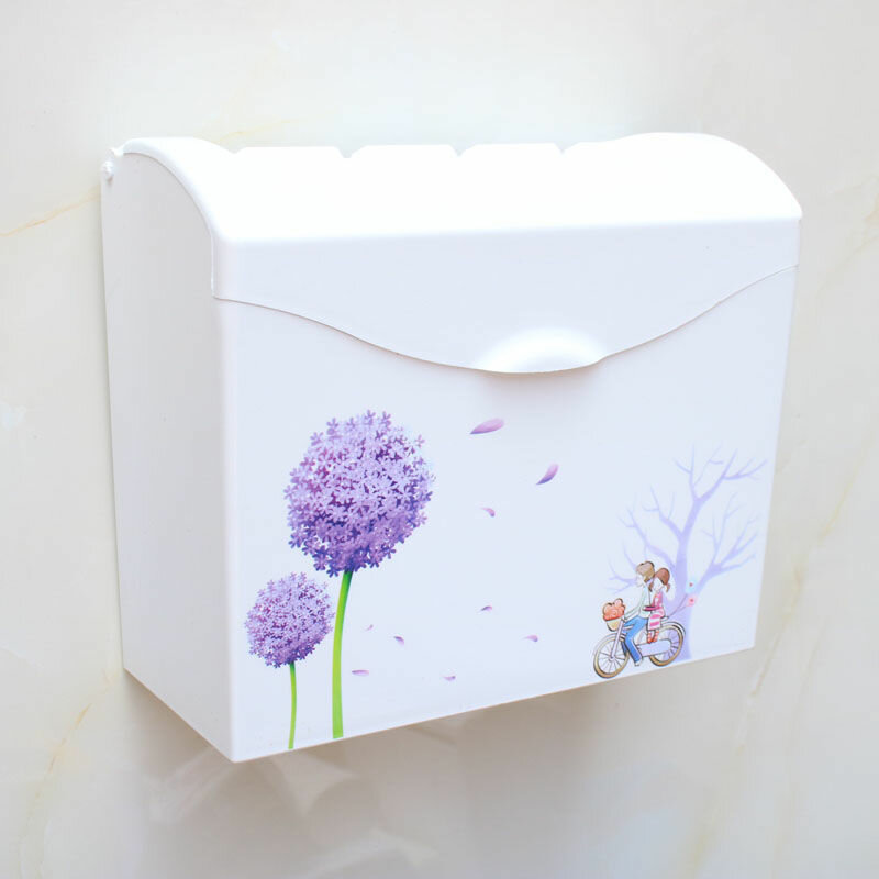 Коробка для туалетной бумаги, водонепроницаемая квадратная коробка для туалетной бумаги без сверления, домашний диспенсер для рулонной бумаги, коробка для туалетной бумаги