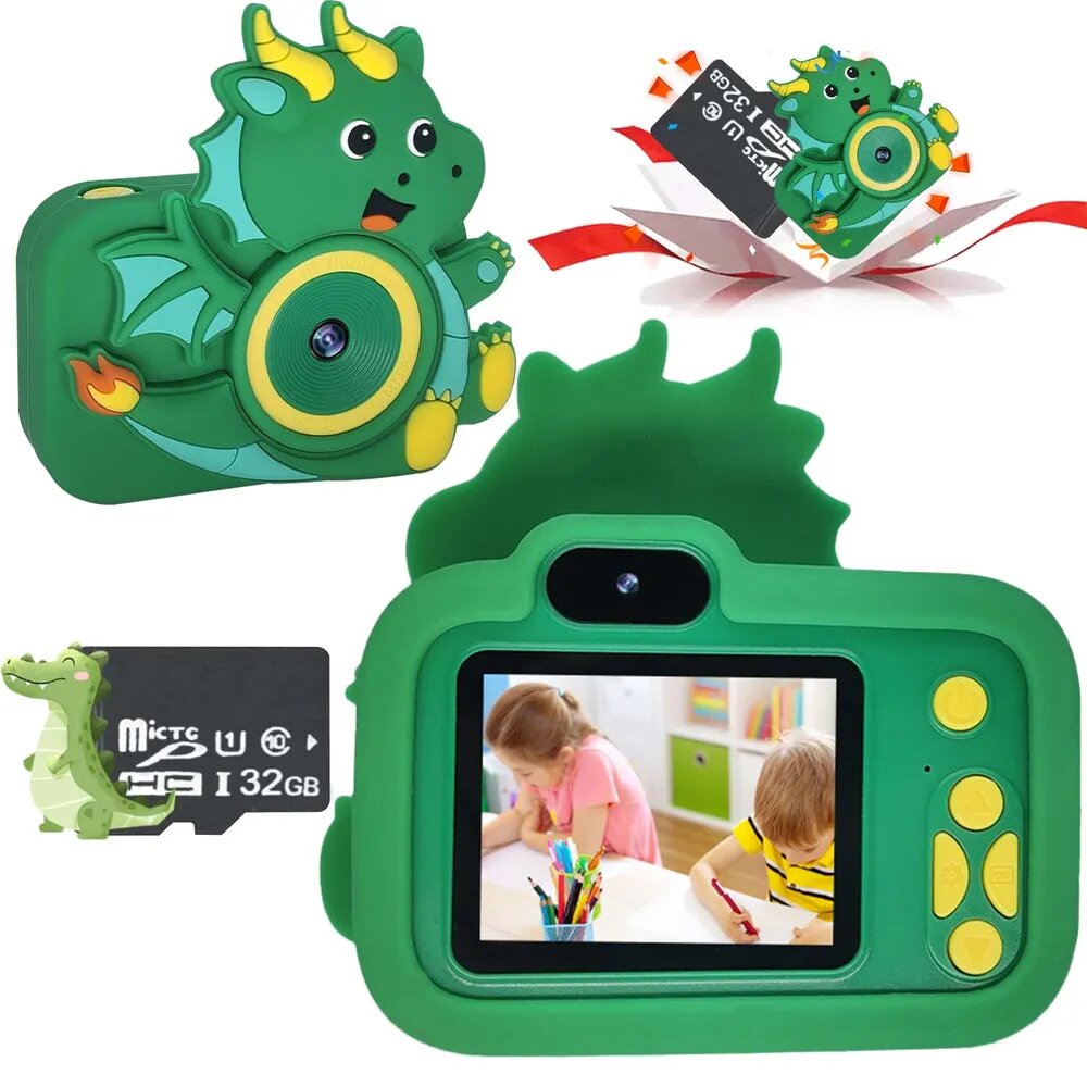 Фотоаппарат детский для девочек и мальчиков, в подарок для 3-10 лет