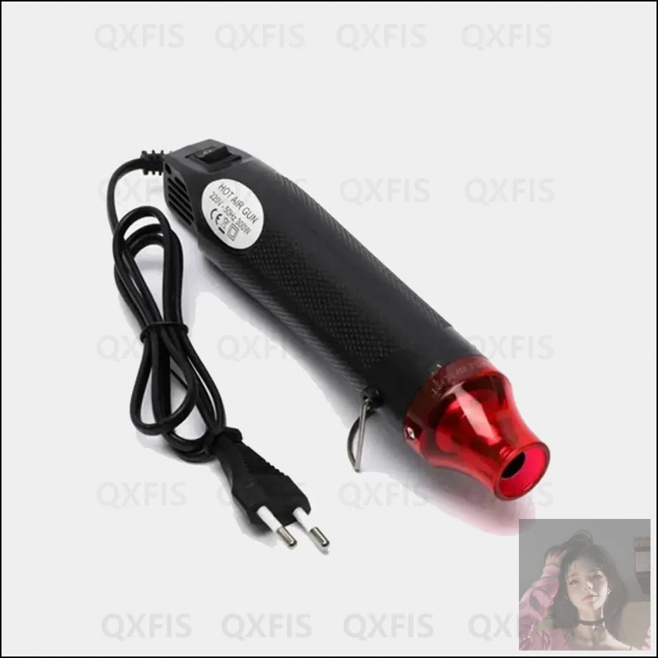 Фен технический строительный для термоусадки, эмбоссинга, скрапбукинга (паяльный портативный воздушный электрический термофен)