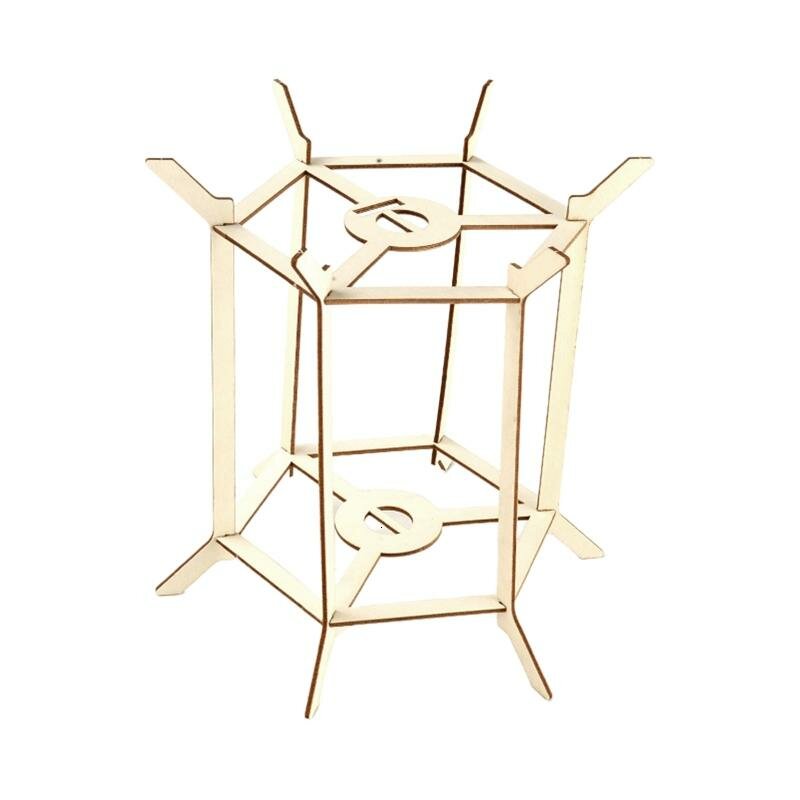 Винтажный деревянный фонарь, Шесть боковых фонарей