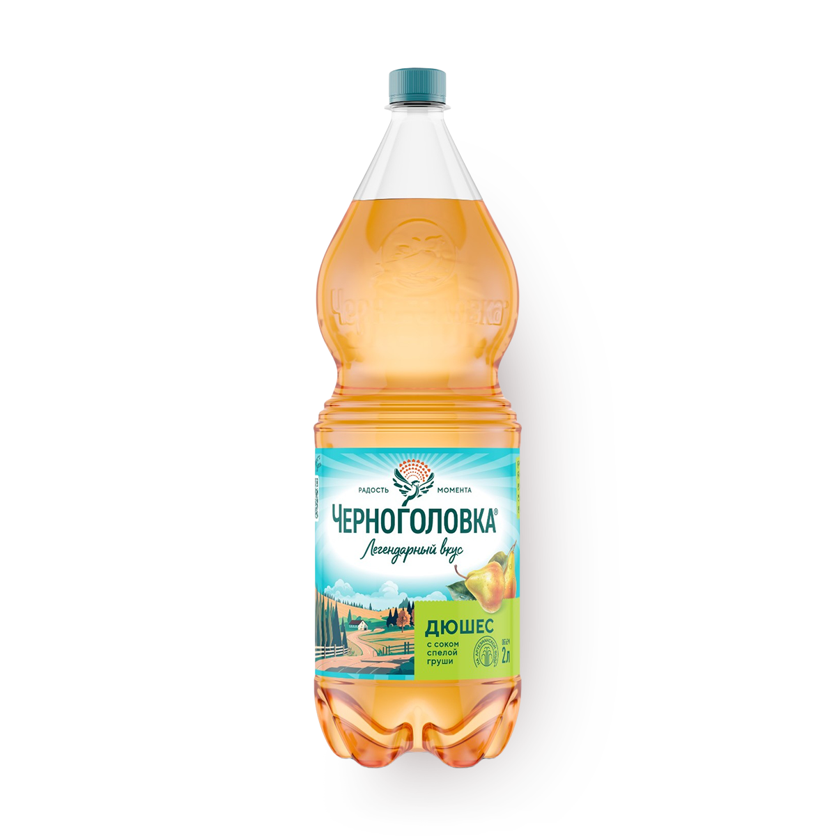 Напиток газированный "Дюшес" Черноголовка, без ГМО, сок, 2 л