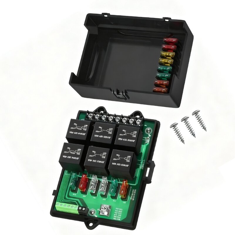 Универсальный Автомобильный Блок Предохранителей С Системой Реле на Печатной Плате Универсальный Блок Предохранителей-Реле Для Нескольких моделей автомобилей