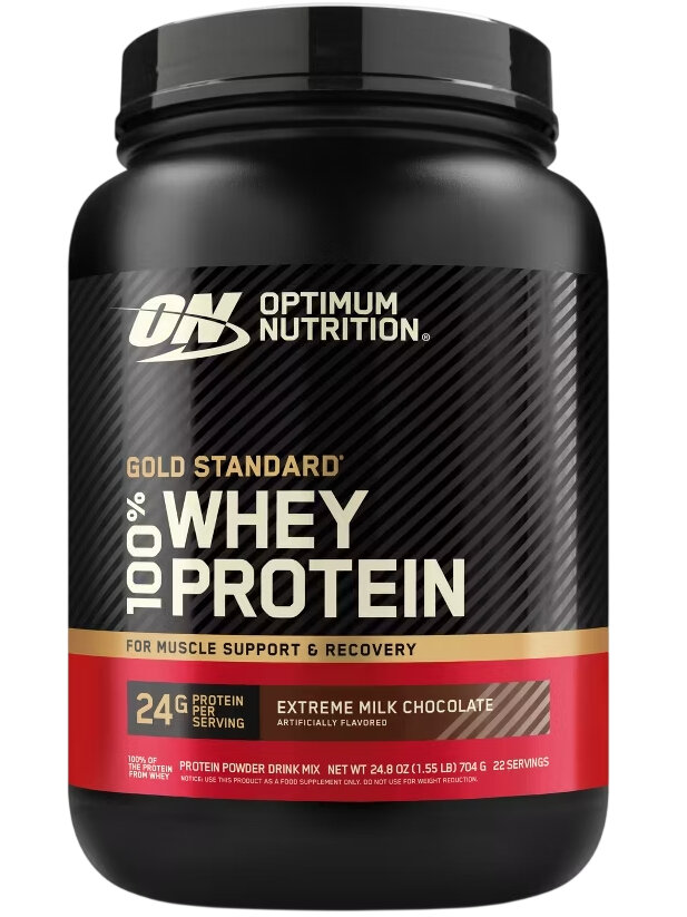 Сывороточный протеин Optimum Nutrition 100% Whey Protein Gold Standard 704 г, Насыщенный молочный шоколад