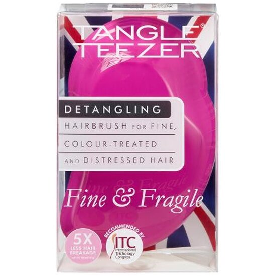 Расческа Tangle Teezer Fine&Fragile Berry Bright, малиновая