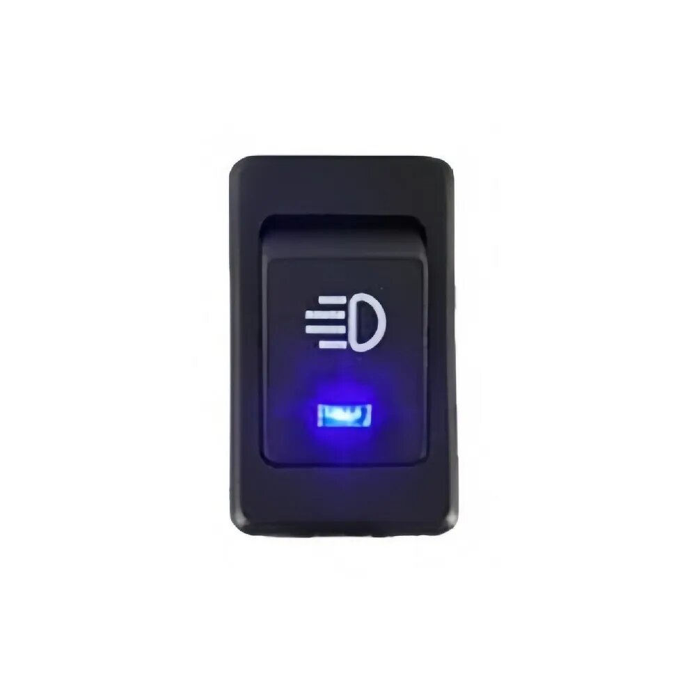 Переключатель противотуманных фар, синий, 12В, 35А, LED