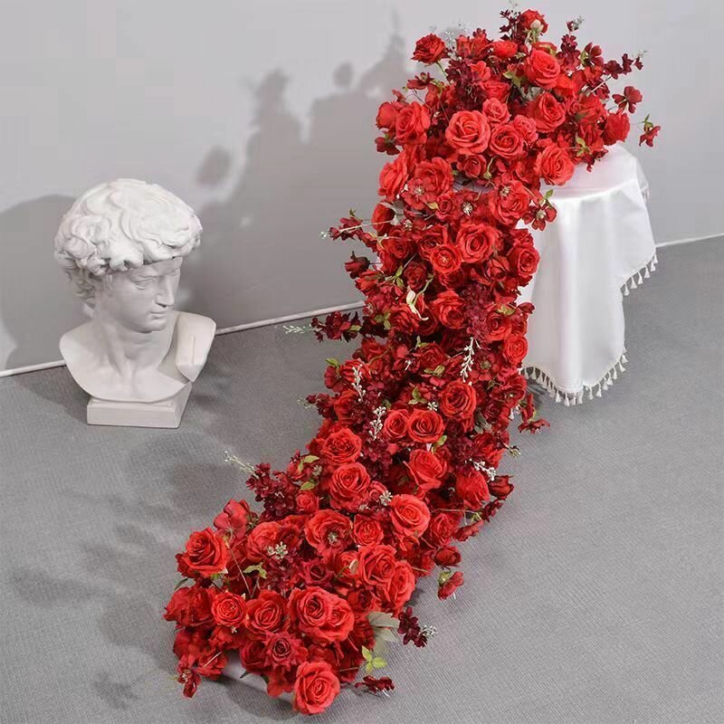 Искусственные белые цветы FANGSIYIS для свадьбы 200cmx40x25cm