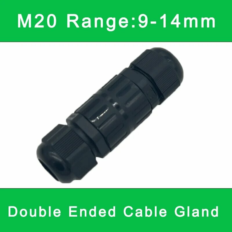 Водонепроницаемый нейлоновый кабельный ввод IP67 M20 BK 9-14mm