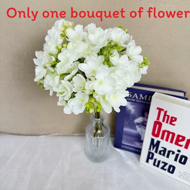 Wedding and home decor искусственный жасмин самбак ручной букет из премиционного шелка для особых случаев белый