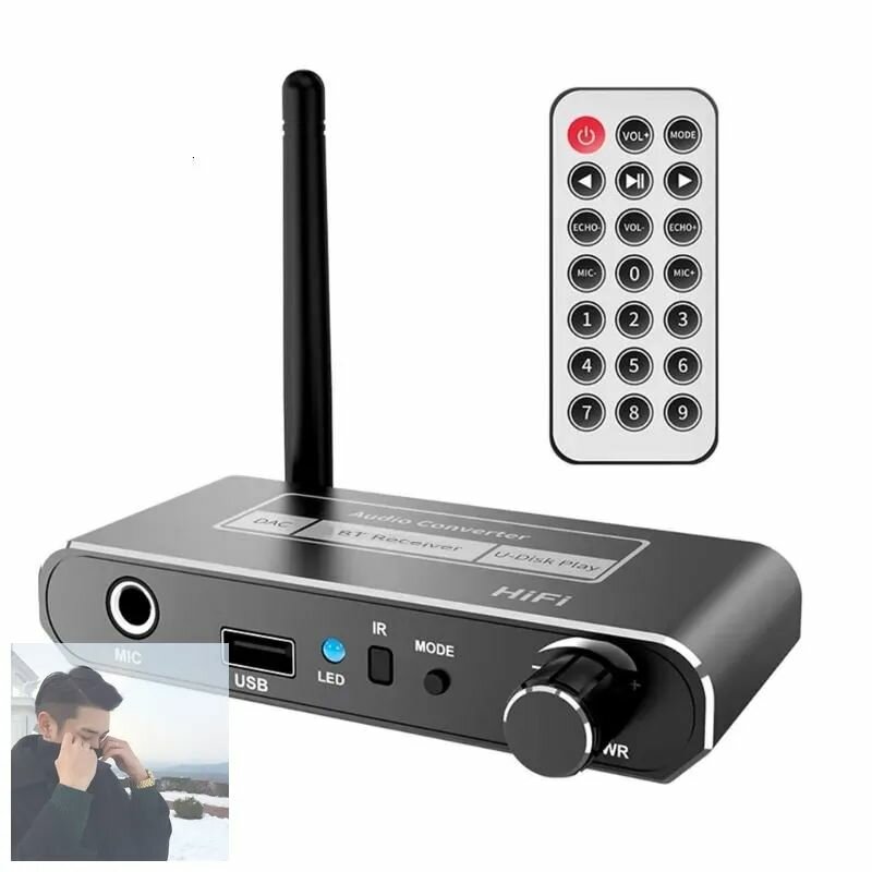 Беспроводной DAC-конвертер с Bluetooth 5.2