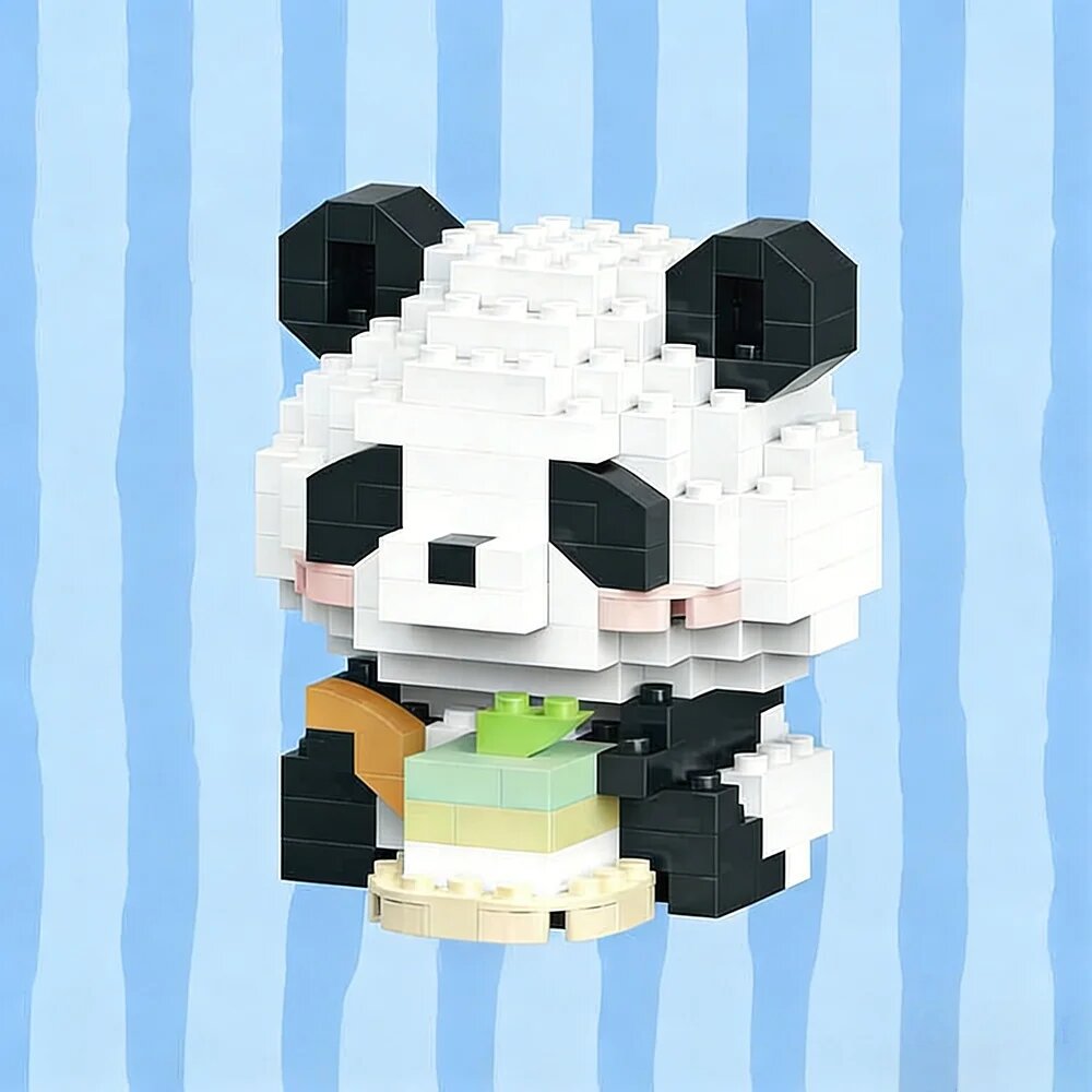 Panda 3D-конструктор мини-животное No Box-W1508-12