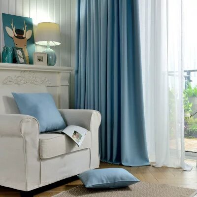 Новая вельветовая льняная ткань для штор, простые шторы для гостиной, спальни, эркера, шторы от пола до потолка.