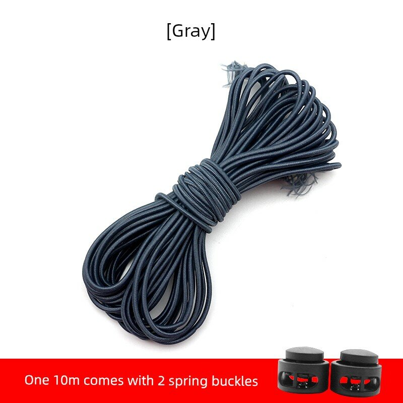 Аксессуары для круглой эластичной ленты, высокоэластичная резинка, тонкая эластичная веревка, аксессуары, черно-белая