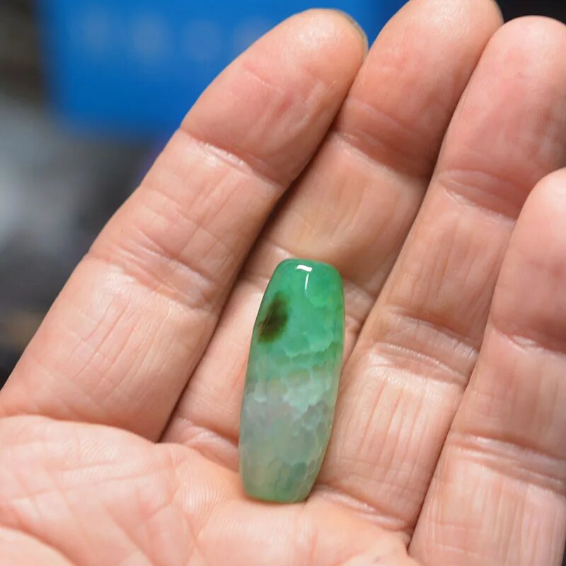 Натуральные бусины дзи глаза овальные 30