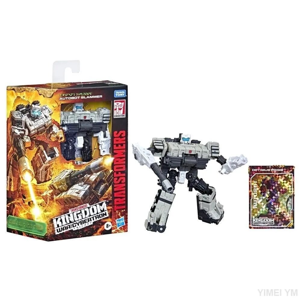 Hasbro Игрушки-трансформеры Generations War for Cybertron: Kingdom Deluxe WFC-K33 Фигурка автобота Slammer - от 8 лет и старше, 5,5 дюймов