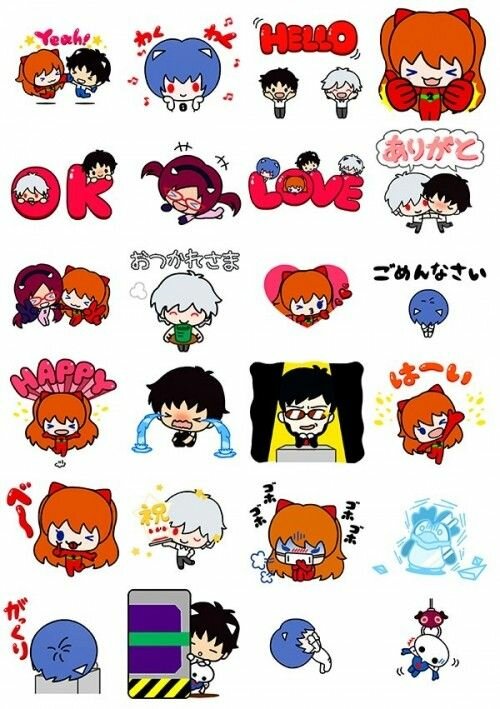 Наклейки Neon Genesis Evangelion Micro Macro No.1