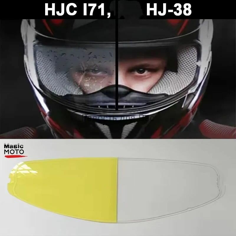 Пинлок для визор шлема HJC I71, HJ-38 прозрачный