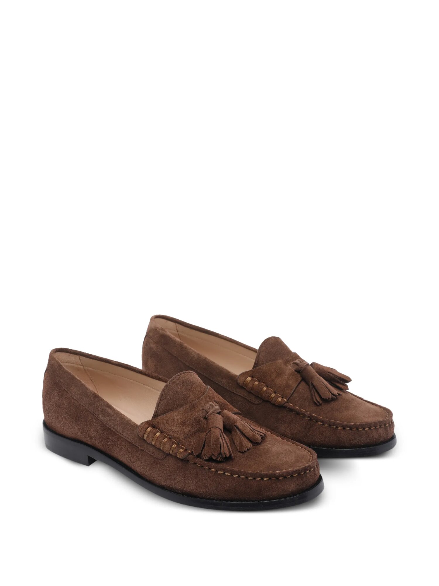 Лоферы Stuart Weitzman Tassel round toe loafers, размер 39, brown — фото 1