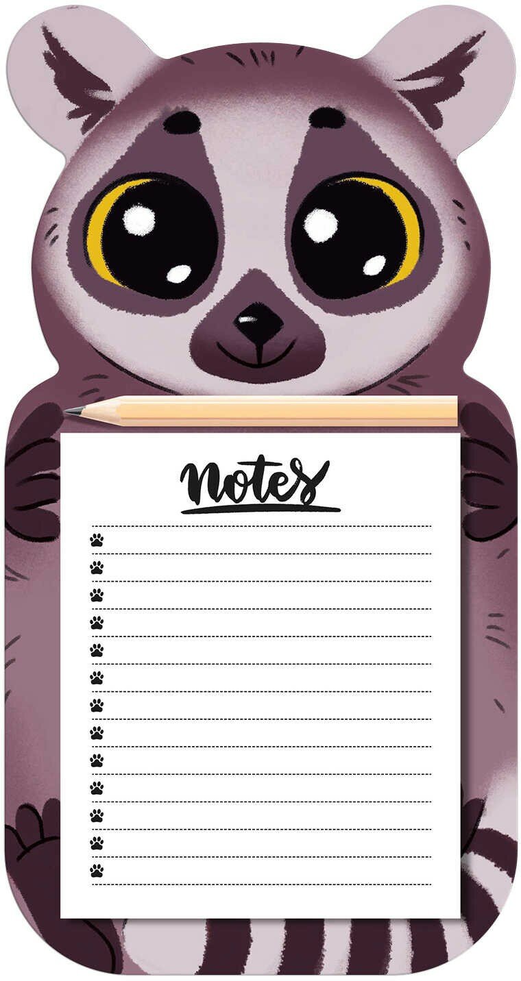 Блок для записей с карандашом на магните,40 листов, Мои заметки, в ассортименте