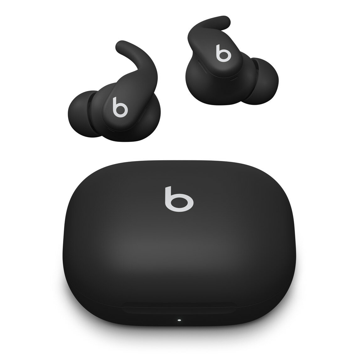 Наушники Beats Powerbeats Fit, беспроводные, с шумоподавлением, чёрные (ME2J4)