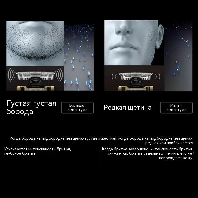Электробритва типа ES-ST3Q-K, сетка, сухое бритье, три головы — фото 1