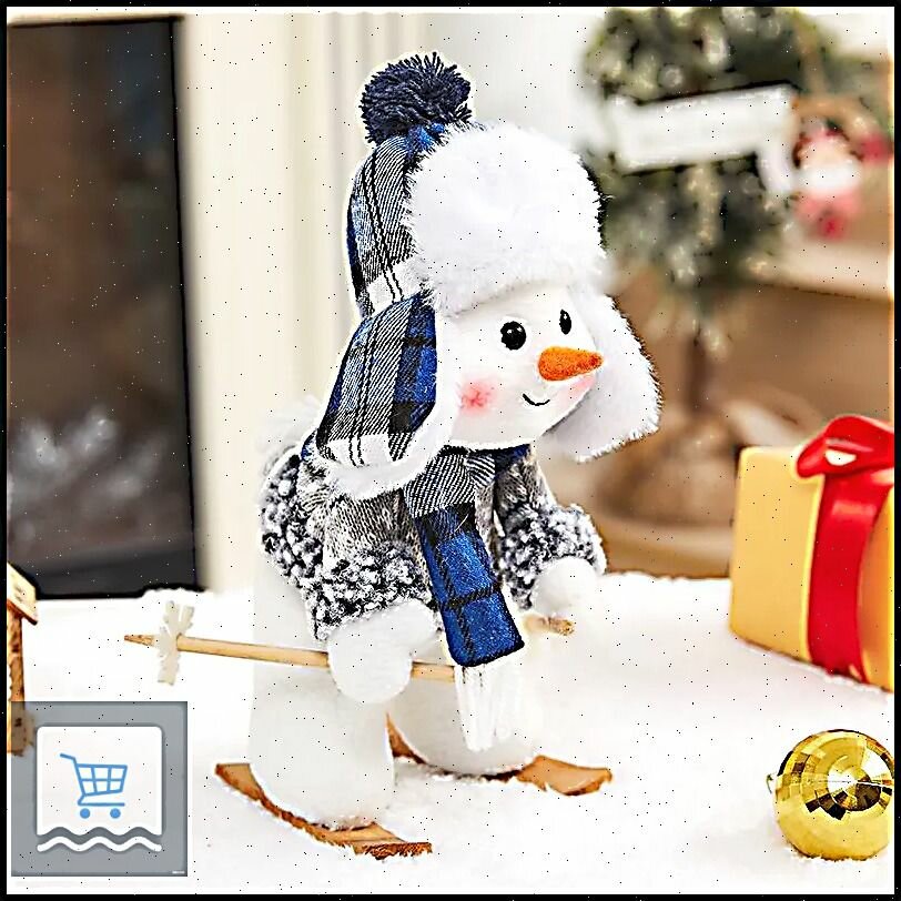 Игрушка под елку, Снеговик, 03, высота 28см, длина 14 см
