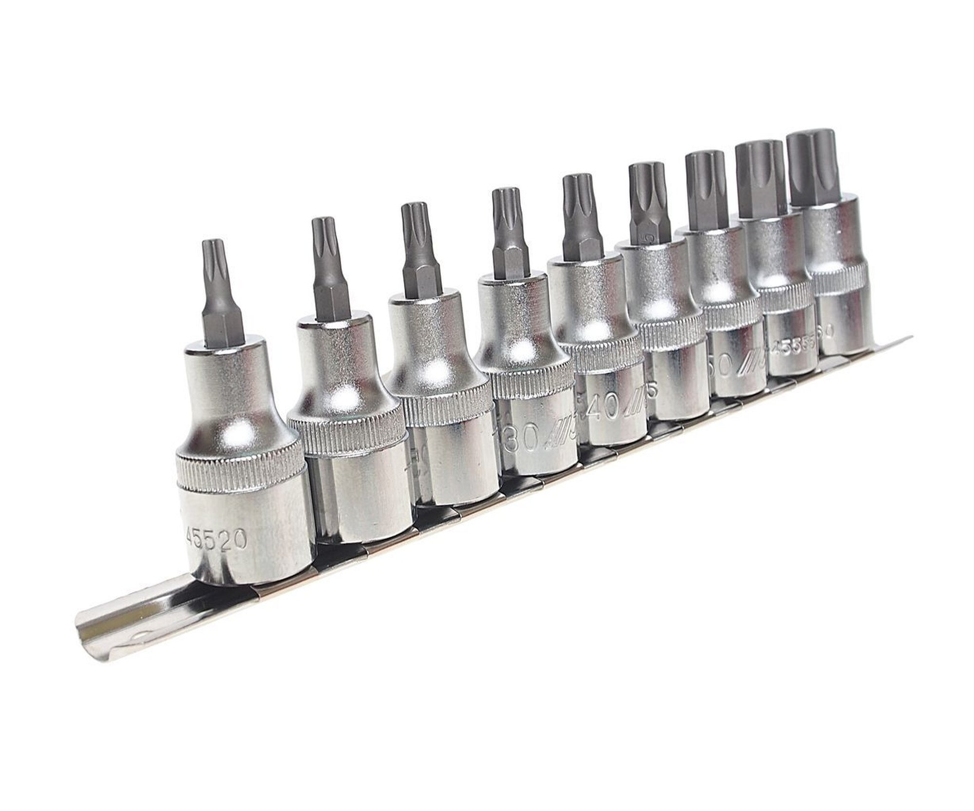 Набор бит-головок JTC TORX JTC-H409T 1/2 дюйма, хромованадиевая сталь, 9 штук