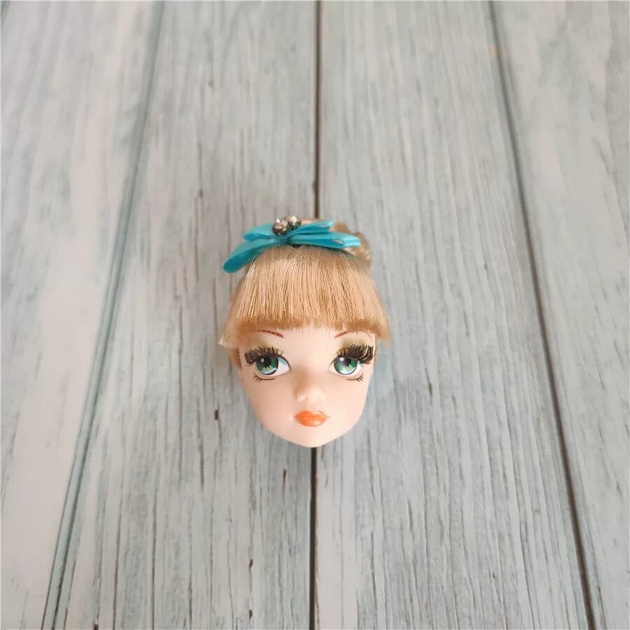 Деревянная голова куклы BJD для макияжа DIY и художественного обучения, размер менее 30 см, модель 9071