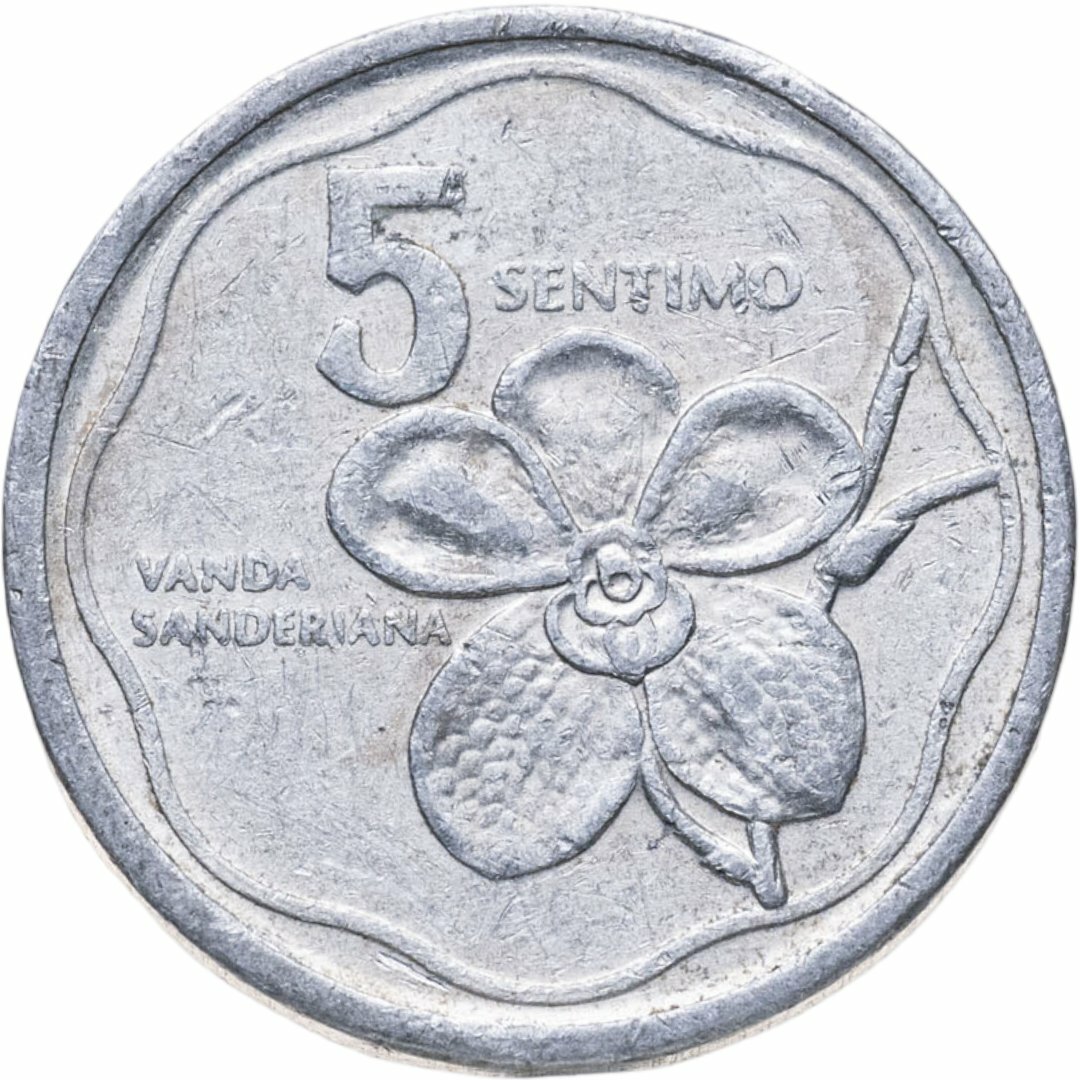Филиппины 5 сентимо centimos 1983, Алюминий, в сохранности XF