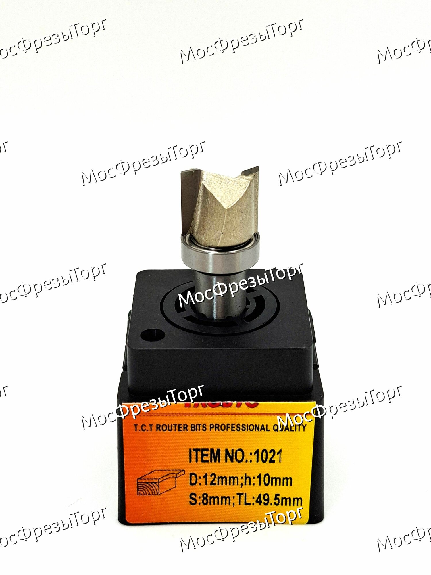 Фреза Глобус 1021 D 12x10 S8 кромочная прямая копировальная