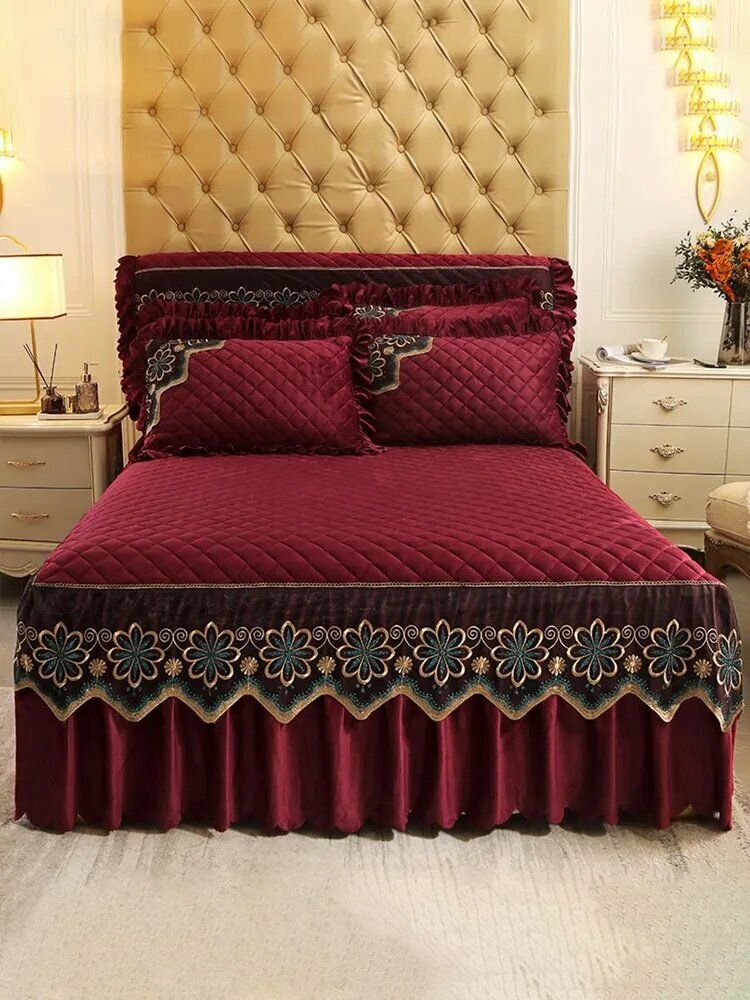 AiWinsure Покрывало European velvet bedspreads, Бархат с размерами: 200 см х 160 см