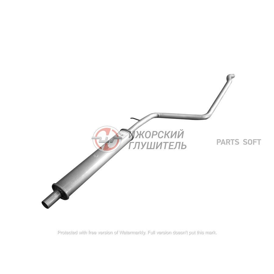 Ижорский глушитель 136449 Резонатор (средняя часть) Renault Duster 4х2 (передний привод) Ижорский глушитель 136449