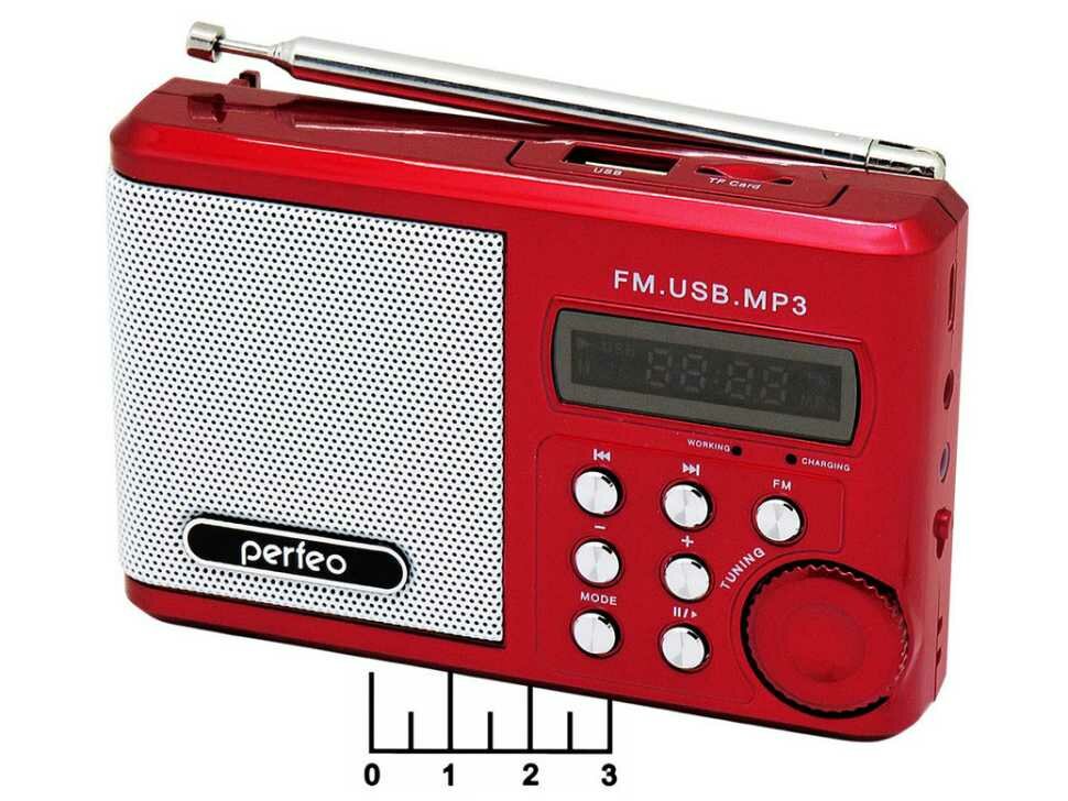 Радиоприемник Perfeo Sound Ranger PF_3182 (SV922) (красный)