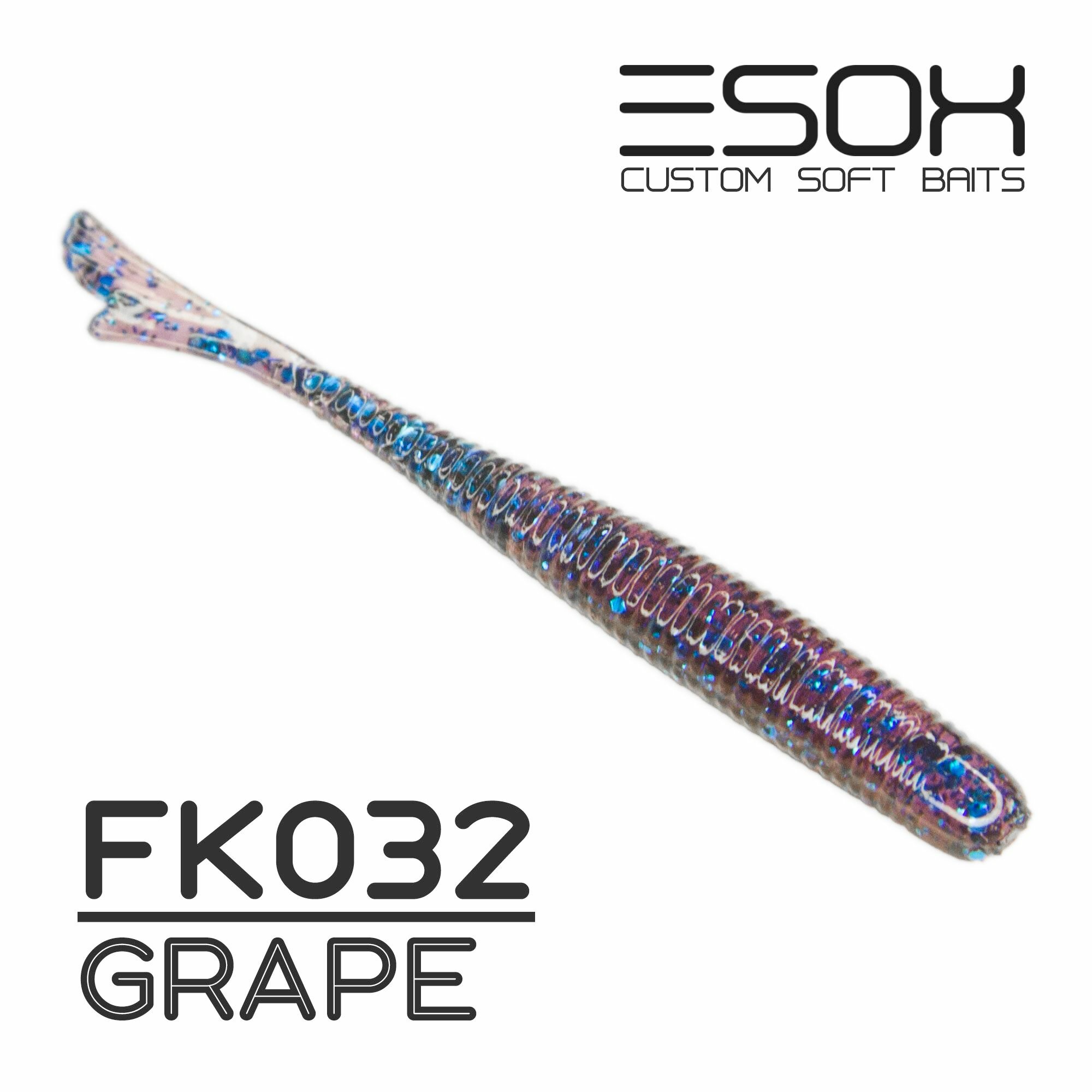 ESOX Fishtale 1.6" (48мм) 12шт. Мягкая приманка для рыбалки