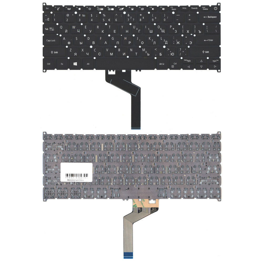 Клавиатура для ноутбука Acer Swift 3 SF314-58, SF314-59 (0KN1-891UI12) черная