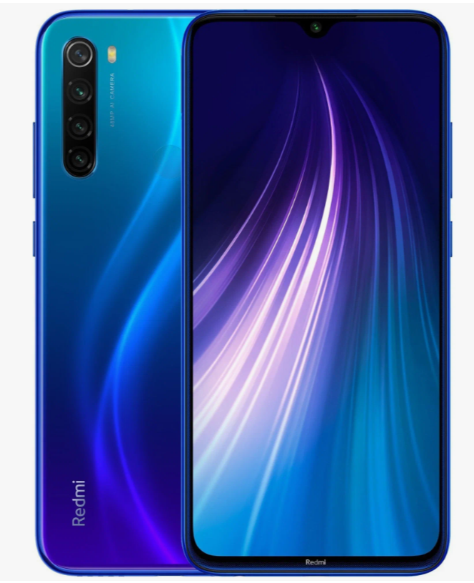 Смартфон Xiaomi Redmi Note 8 4/64 ГБ CN, Dual nano SIM, нептуновый синий