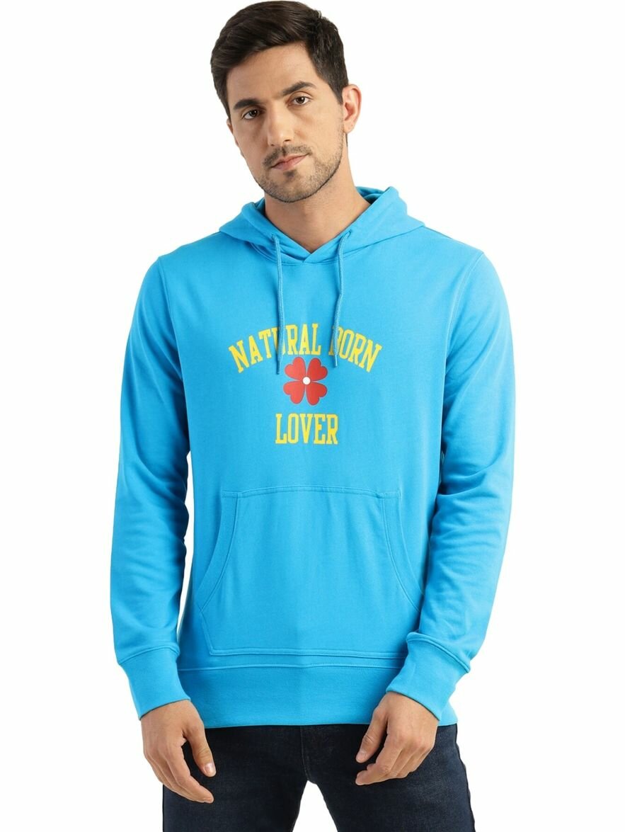 Худи Men Printed Hooded Sweatshirt